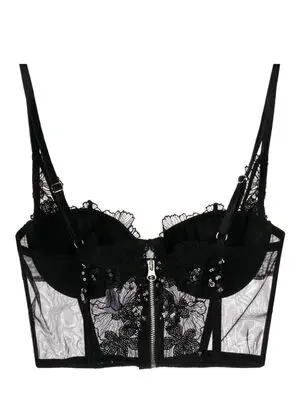 FLEUR DU MAL Sequin Bustier Top
