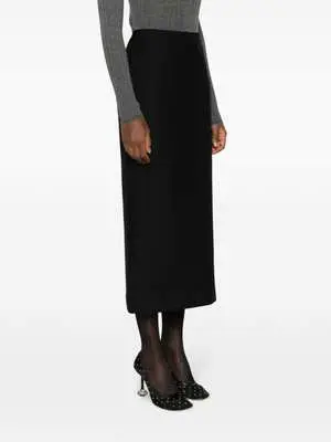 Valentino Garavani Rear-slit Midi Skirt