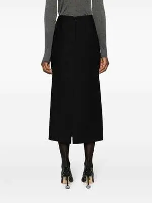 Valentino Garavani Rear-slit Midi Skirt