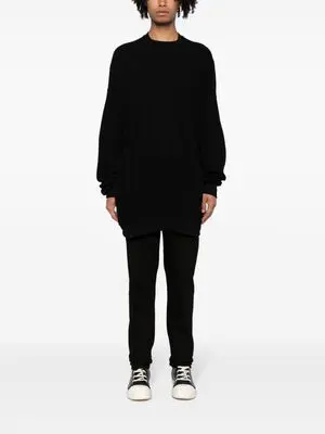 Rick Owens Crew-neck Cotton Sweatshirt - Black