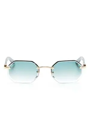 CARTIER Octagonal-frame Sunglasses - Blue