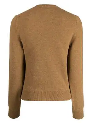 Play Comme Des Garcon Fine-knit Wool Cardigan - Brown