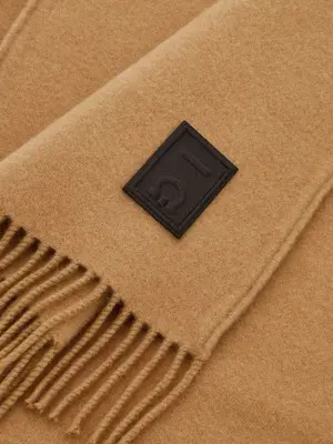 FERRAGAMO Logo-patch Hooded Scarf