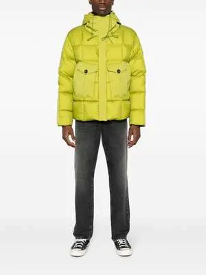 TEN C Tempest Combo Down Jacket - Green