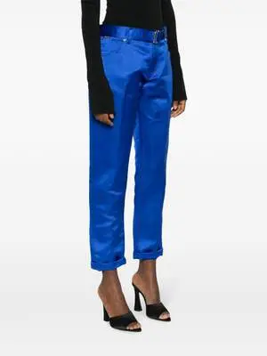 TOM FORD Cropped Silk Satin Trousers
