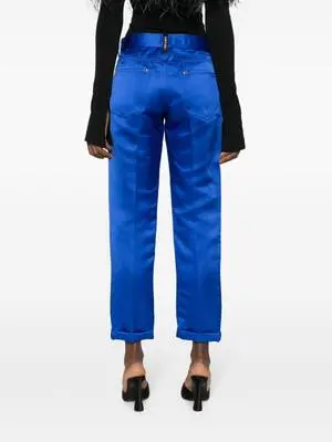 TOM FORD Cropped Silk Satin Trousers