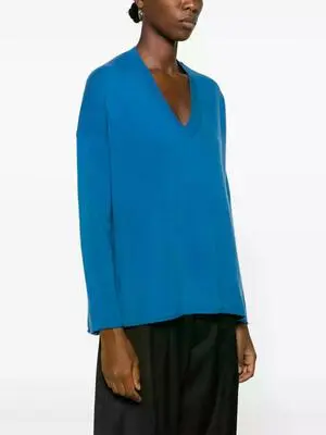 ALLUDE V-neck Cashmere Jumper