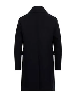 Dsquared2 Double-breasted Virgin Wool Blend Coat - Blue