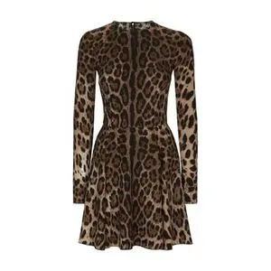 Dolce & Gabbana Short Cady Dress Multicolor