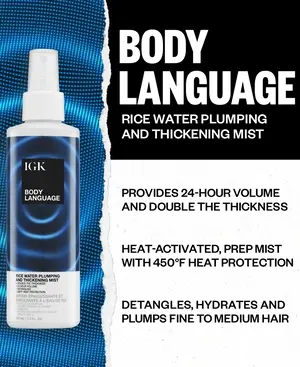 IGK Body Language Rice Water Plumping & Thickening Mist