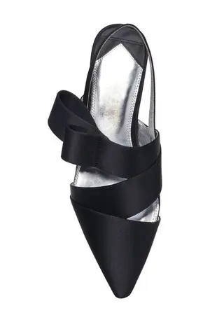 Kate Spade New York Bianca Pointed Toe Slingback Flat - Black