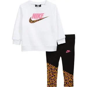 Nike Fleece Sweatshirt & Leggings Set Black