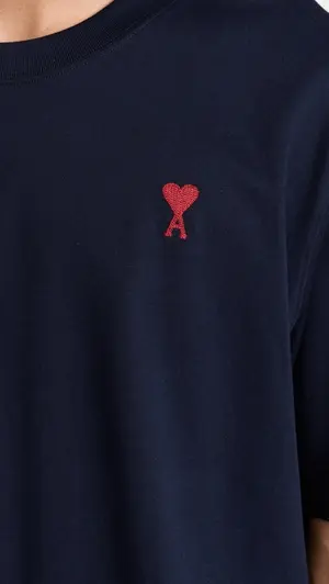AMI Paris Red De Coeur T-shirt