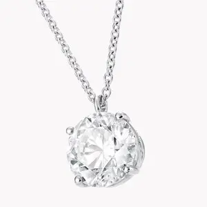 Graff Classic Round Diamond Platinum Pendant