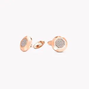 Graff Faceted Diamond Cufflinks - Rose Gold