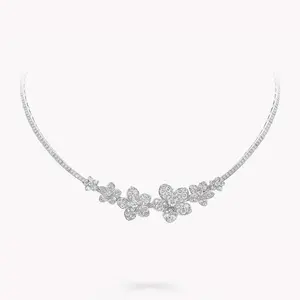 Graff Wild Flower Diamond Necklace - White Gold