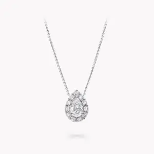 Graff Icon Pear Shape Diamond Pendant - White Gold