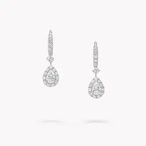 Graff Icon Pear Shape Diamond Earrings - White Gold