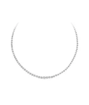 Graff Classic Round Diamond Necklace - White Gold