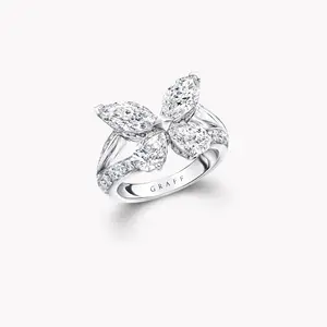 Graff Classic Butterfly Diamond Ring - White Gold