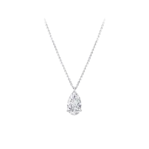 Graff Pear Shape Diamond Solitaire Pendant