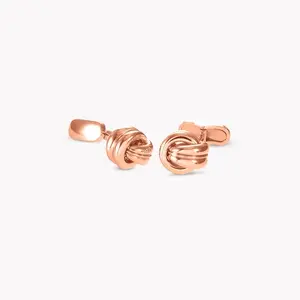 Graff Love Knot Cufflinks Rose Gold
