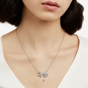 Graff Tilda's Bow Classic Diamond Drop Pendant