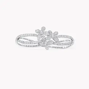 Graff Triple Pavé Butterfly Diamond Bracelet - White Gold