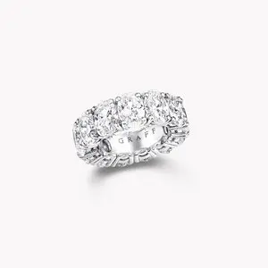 Graff Claw Set Oval Diamond Eternity Ring - Platinum