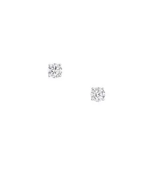 Graff Classic Round Diamond Stud Earrings - Platinum And White Gold