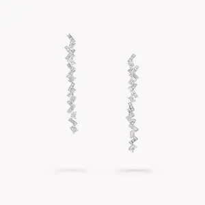 Graff Threads Diamond Drop Earrings - White Gold