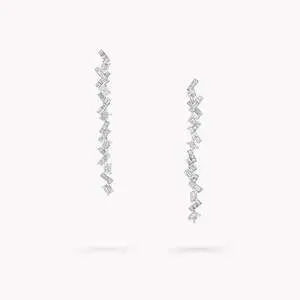Graff Threads Diamond Drop Earrings - White Gold