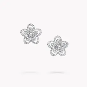 Graff Wild Flower Diamond Stud Earrings