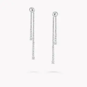Graff Diamond Double Strand Earrings