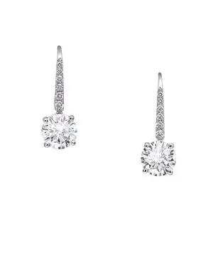 Graff Round Diamond Earrings - Platinum And White Gold