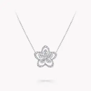 Graff Wild Flower Diamond Pendant - White Gold