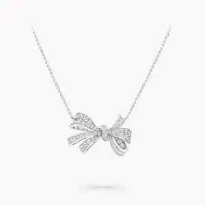 Graff Tilda’s Bow Diamond Pendant Necklace - White Gold
