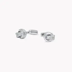 Graff Love Knot Diamond Cufflinks - White Gold
