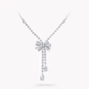 Graff Tilda's Bow Double Strand Pear Shape Diamond Necklace