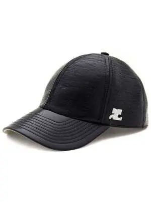 COURREGES Logo Patch Cap - Black