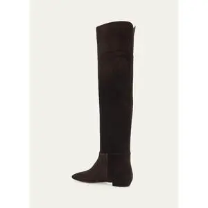 GIANVITO ROSSI Suede Over-the-knee Boots - Moka