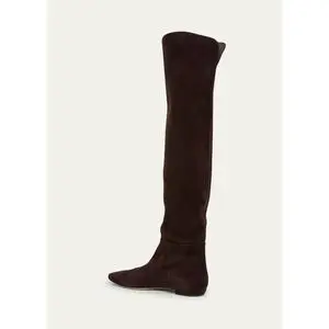 GIANVITO ROSSI Suede Over-the-knee Boots - Moka