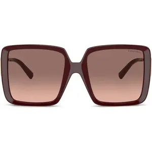 Tiffany & Co. 55mm Square Sunglasses - Burgundy