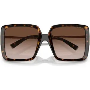 Tiffany & Co. Tiffany & Co. 55mm Square Sunglasses Havana