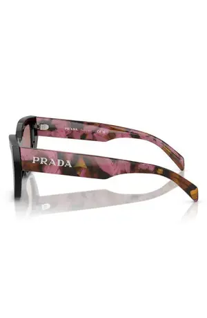 Prada 55mm Butterfly Sunglasses - Lite Brown