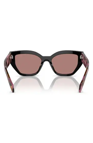 Prada 55mm Butterfly Sunglasses - Lite Brown