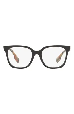 Burberry Evelyn 52mm Square Optical Glasses Black