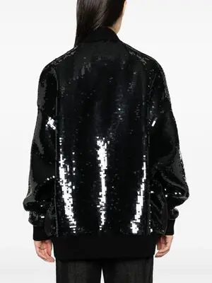 Rick Owens Peter Sequin-embellished Bomber Jacket - Black