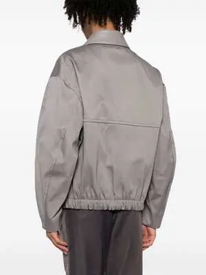 SONGZIO Drop-shoulder Padded Bomber Jacket