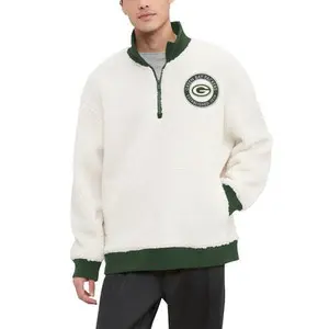 Tommy Hilfiger Green Bay Packers Sherpa Quarter-zip Sweatshirt